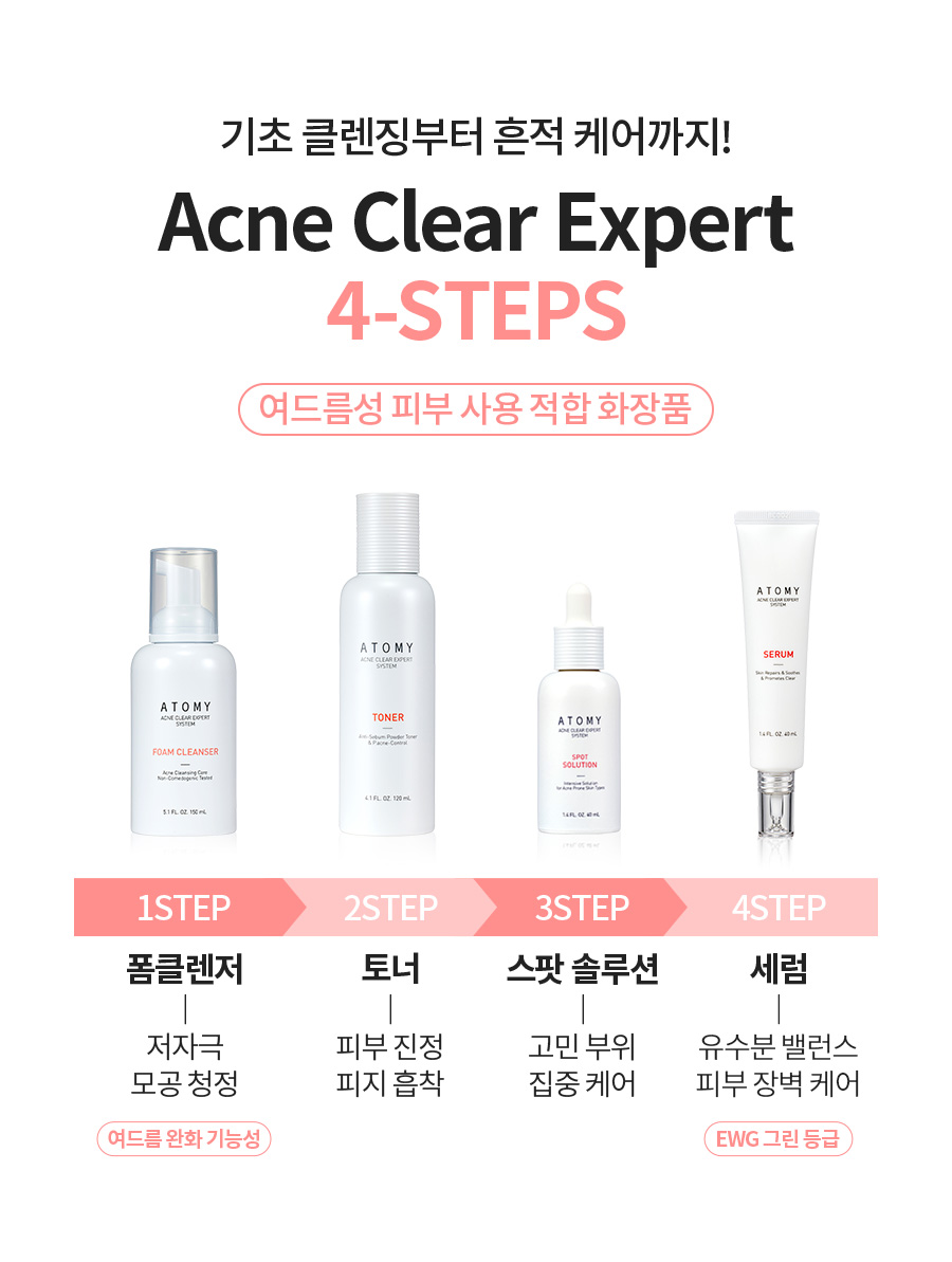 Акне ампула, 40мл – Atomy Acne Clear Spot Solution