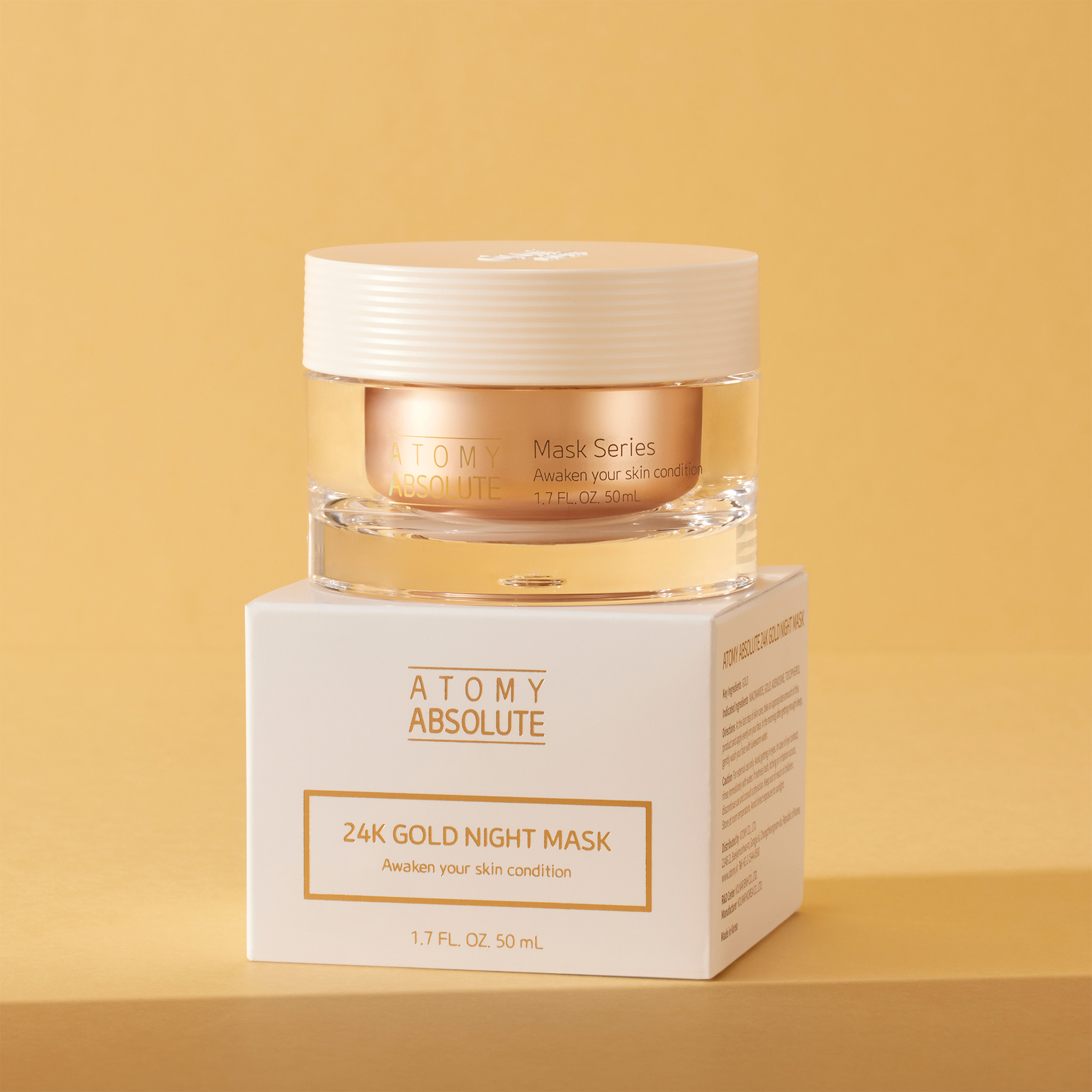 Нічна маска для обличчя з золотом, 50 мл/Atomy Absolute 24K Gold